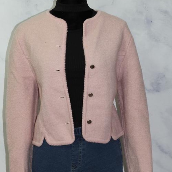 Sweaters | Carol Reed Hand Knitted Pink Wool Sweater 6 | Poshmark